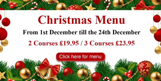 Francos Christmas Menu Banner 2022 - Franco's